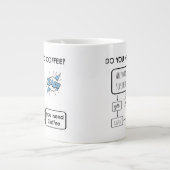 Funny Flow Chart, Do you need coffee? Giant Coffee Mug | Zazzle