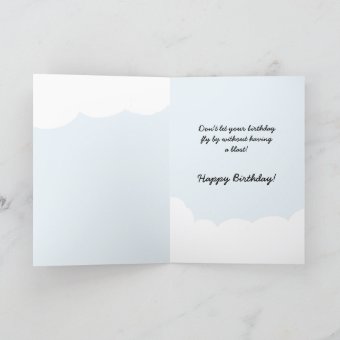 Funny Fly By Birthday Card | Zazzle