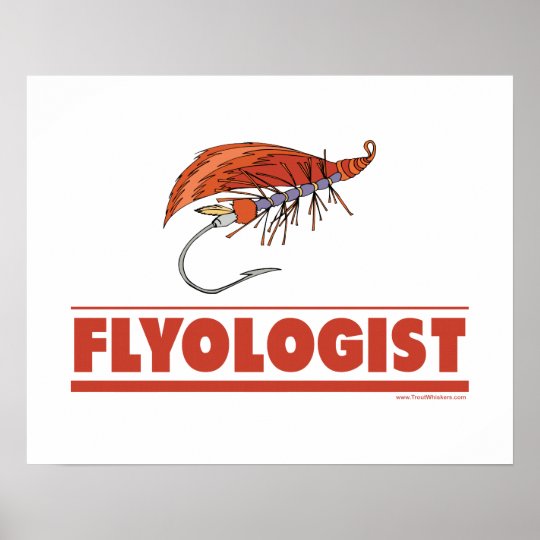 Funny Fly Fishing Poster | Zazzle.com