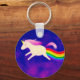 Funny Flying Unicorn Farting a Rainbow Keychain | Zazzle