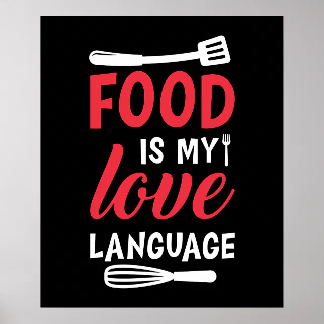 funny food lovers word art poster | Zazzle