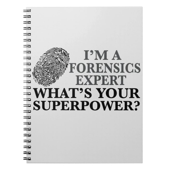 Funny Forensics Expert Notebook | Zazzle.com