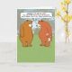 Funny Forgetful Bear in Woods Birthday Card | Zazzle