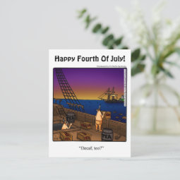 Funny Fourth Of July Humor Postcard | Zazzle