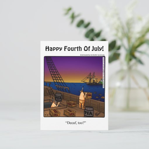Funny Fourth Of July Humor Postcard | Zazzle