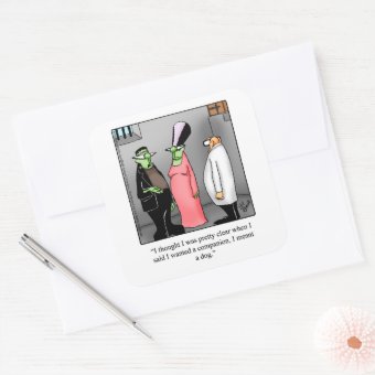 Funny Frankenstein Humor Halloween Stickers | Zazzle