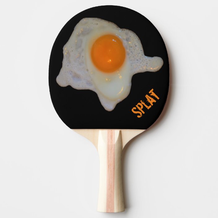 Funny Fried Egg Splat Ping Pong Paddle | Zazzle.com