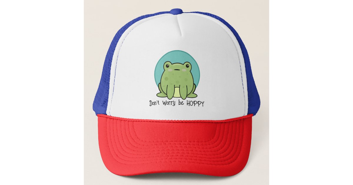 Funny Frog Pun Personalized Trucker Hat | Zazzle