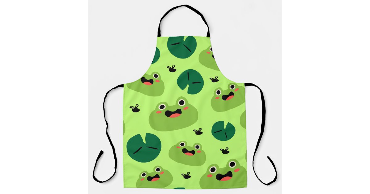 Funny frogs apron | Zazzle