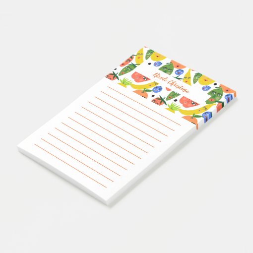 Funny Fruit Salad CUSTOMIZE IT Notepad | Zazzle