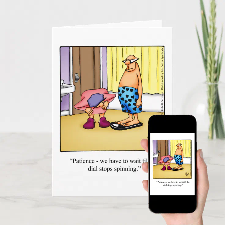 Funny Fun & Laughs Humor Blank Greeting Card | Zazzle