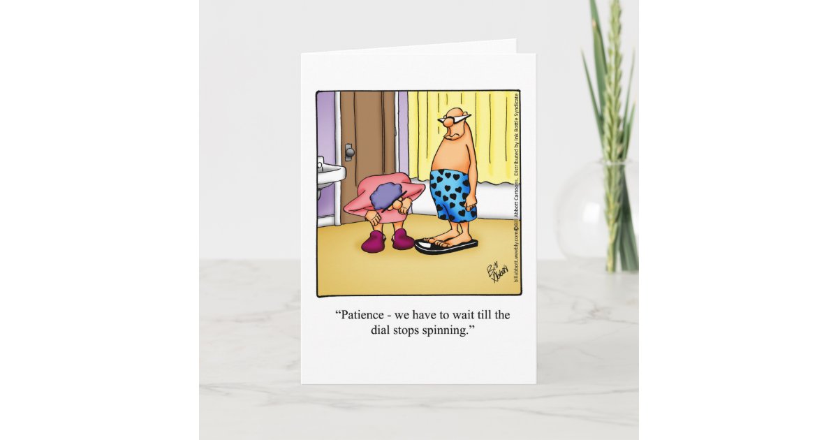 Funny Fun & Laughs Humor Blank Greeting Card | Zazzle