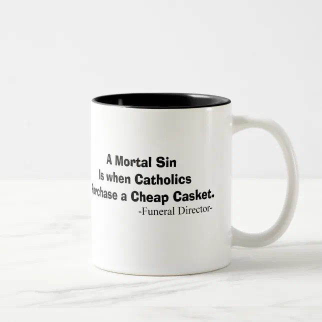 Funny Funeral Director Gifts Two-Tone Coffee Mug | Zazzle