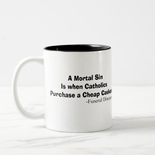 Funny Funeral Director Gifts Two-Tone Coffee Mug | Zazzle