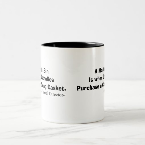 Funny Funeral Director Gifts Two-Tone Coffee Mug | Zazzle