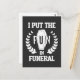 Funny Funeral Director Humor Mortician Mortuary Postcard | Zazzle