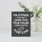 Funny Funeral Director Humor Mortician Profession Postcard | Zazzle