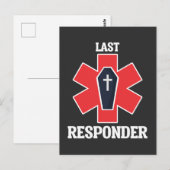 Funny Funeral Director Mortician Last Responder Postcard | Zazzle