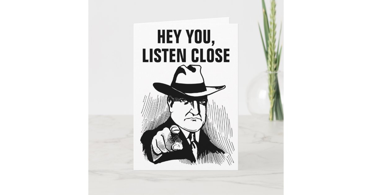 FUNNY GANGSTER BIRTHDAY GREETING CARDS | Zazzle