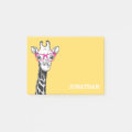 Funny Geek Giraffe Yellow Post-it Notes | Zazzle