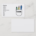 Funny GEEK Pocket Protector Business Cards | Zazzle