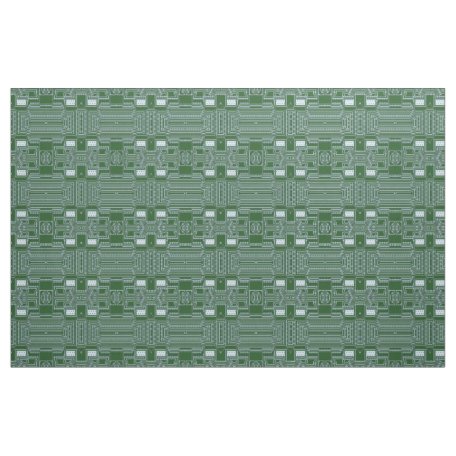 Funny Geeky Nerd Computer Circuit Board Pattern Fabric | Zazzle