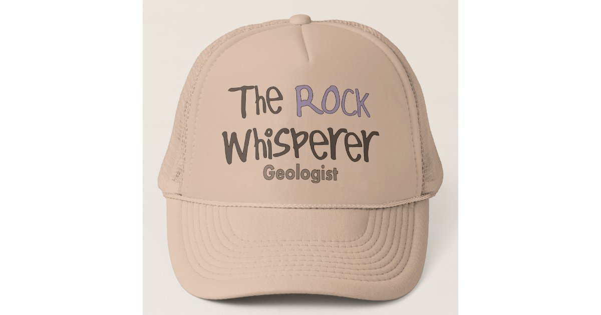 Funny Geologist Gifts "The Rock Whisperer" Hat | Zazzle