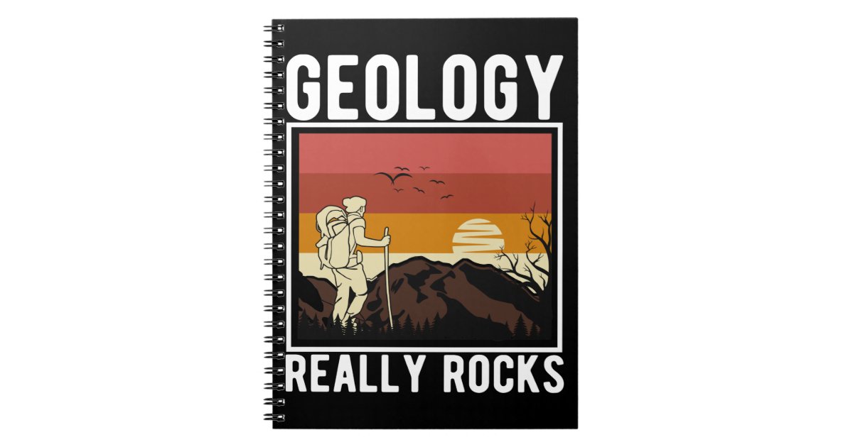 Funny Geology Rocks Collecting Geologist Notebook | Zazzle
