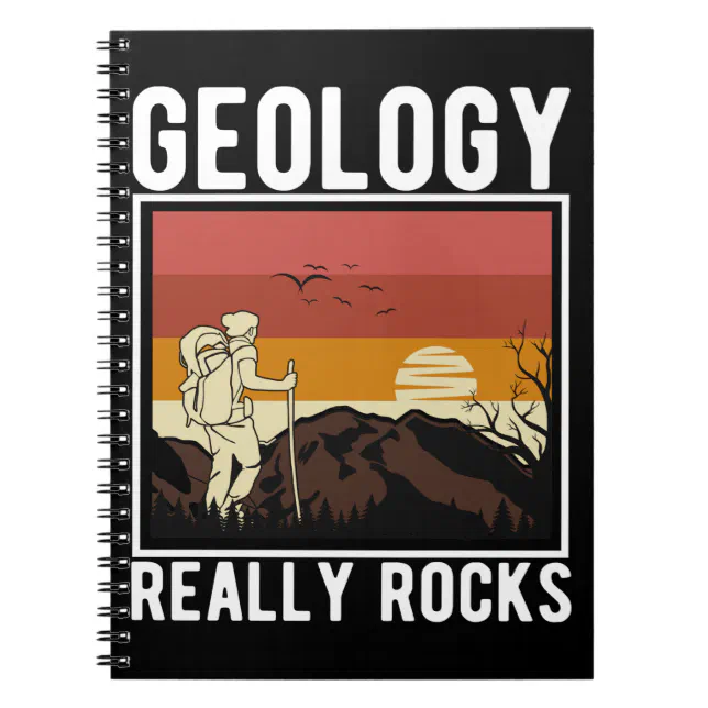Funny Geology Rocks Collecting Geologist Notebook | Zazzle