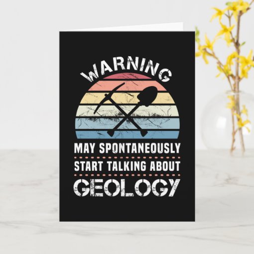 Funny Geology Sunset Gift for Geologist Card | Zazzle