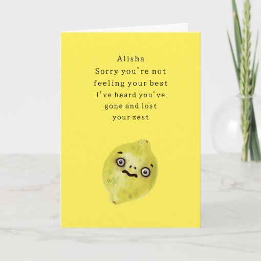 Funny Get Well Card | Zazzle