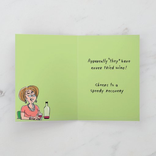 Funny get well card for recovery wishes | Zazzle