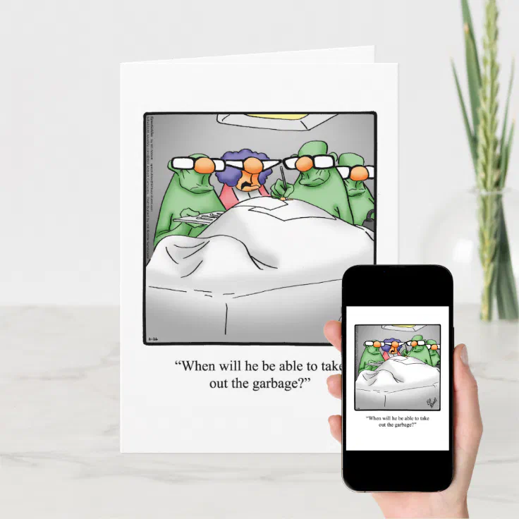 Funny Get Well Greeting Card | Zazzle