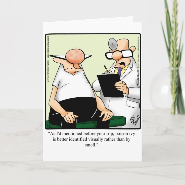 Funny Get Well Humor Greeting Card | Zazzle