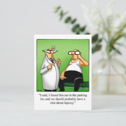 Funny Get Well Humor Postcard | Zazzle