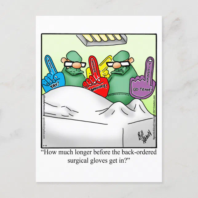 Funny Get Well Humor Postcard | Zazzle