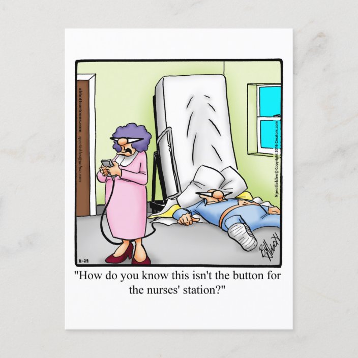 Funny Get Well Humor Postcard | Zazzle.com