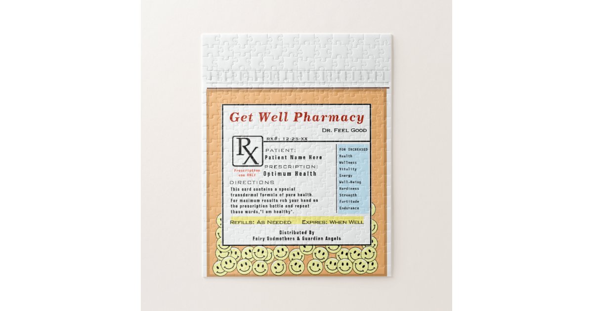 Funny Get Well Jigsaw Puzzle | Zazzle