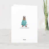 Funny Get Well Lab in Hospital Gown Card | Zazzle