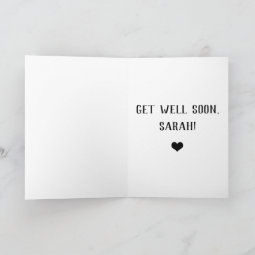 funny get well soon coworker card | Zazzle