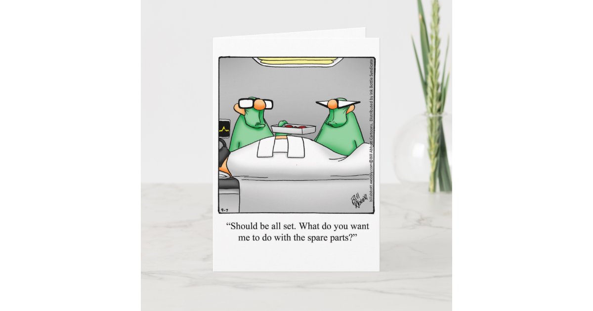 Funny Get Well Soon Greeting Card | Zazzle