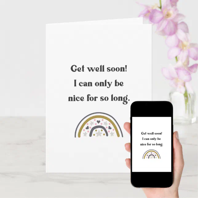 Funny Get Well Soon Humorous Card | Zazzle