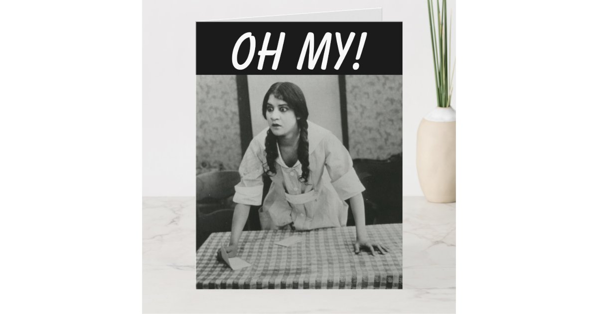 FUNNY GETTING OLDER RETRO JOKE GREETING CARD | Zazzle