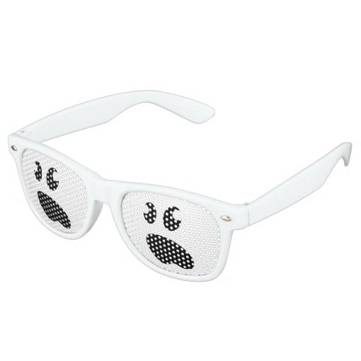 Funny ghost face Halloween costume party shades | Zazzle