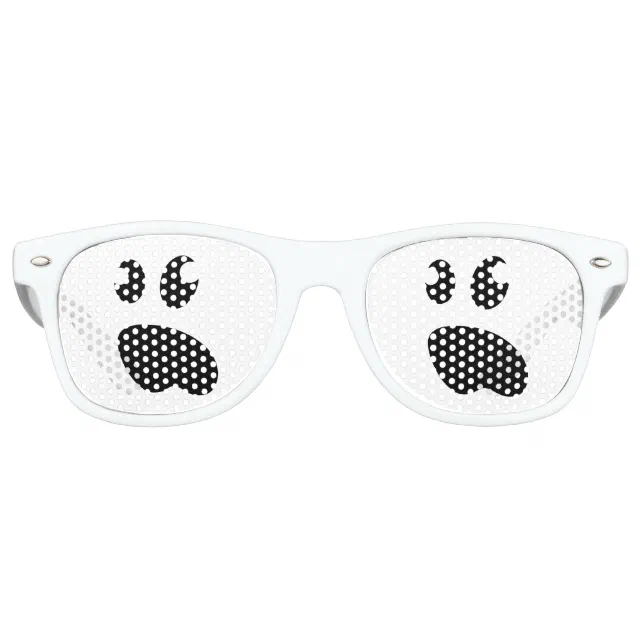 Funny ghost face Halloween costume party shades | Zazzle