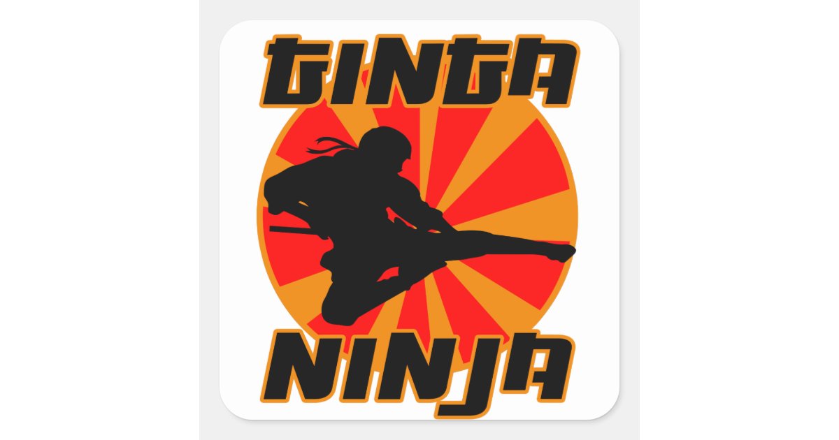 Funny Ginga Ninja Ginger Red Hair Redhead Humor Square Sticker | Zazzle