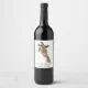 Funny Giraffe Tongue Out and Playful Wink Cartoon Wine Label | Zazzle