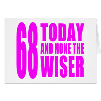 Funny 68th Birthday Cards | Zazzle