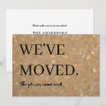 Funny Glitter Joke We've Moved New Address Moving Announcement | Zazzle