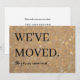 Funny Glitter Joke We've Moved New Address Moving Announcement | Zazzle